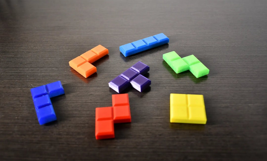 Retro Tetris Magnet Set | Fun Fridge Magnets | Classic Video Game Decor ...