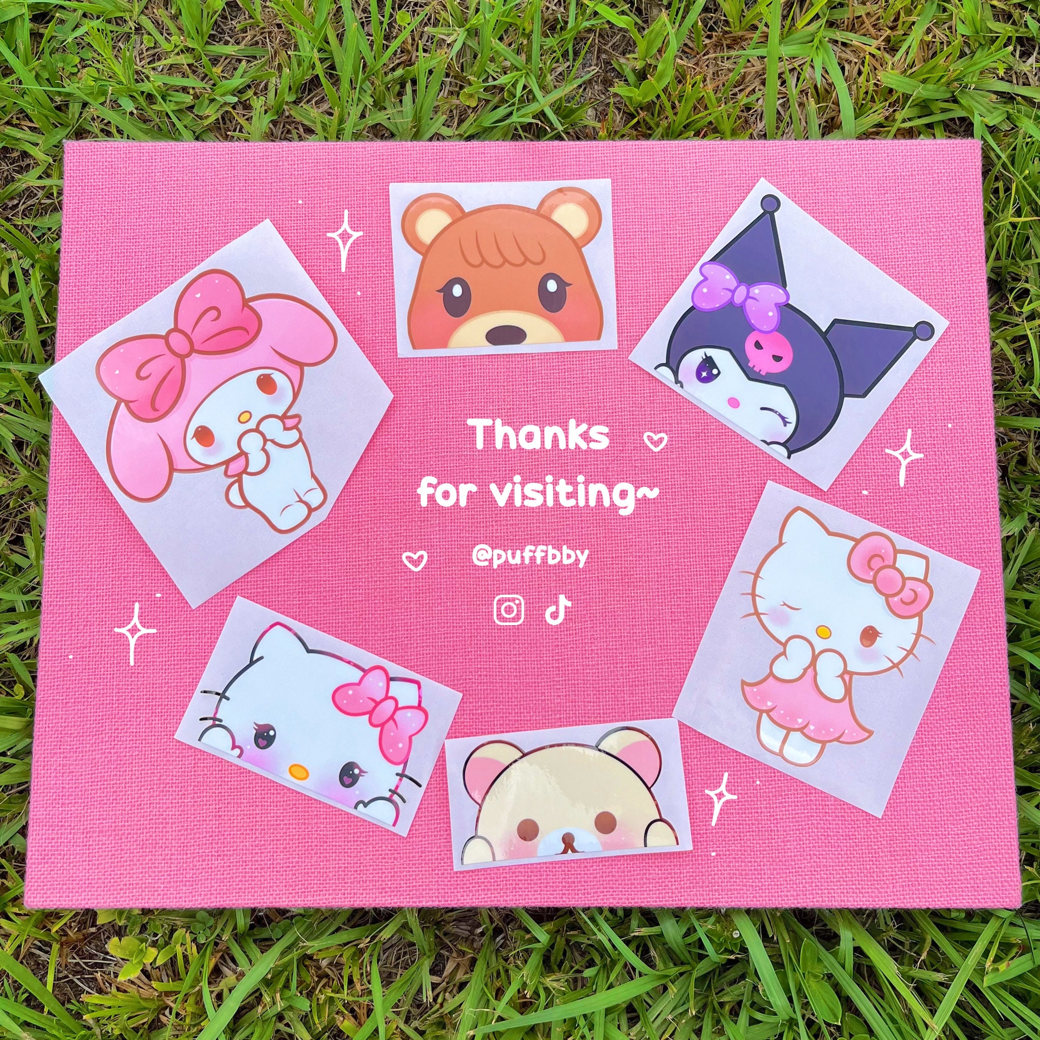 Kawaii Kuma Sticker Water Resistant - Etsy