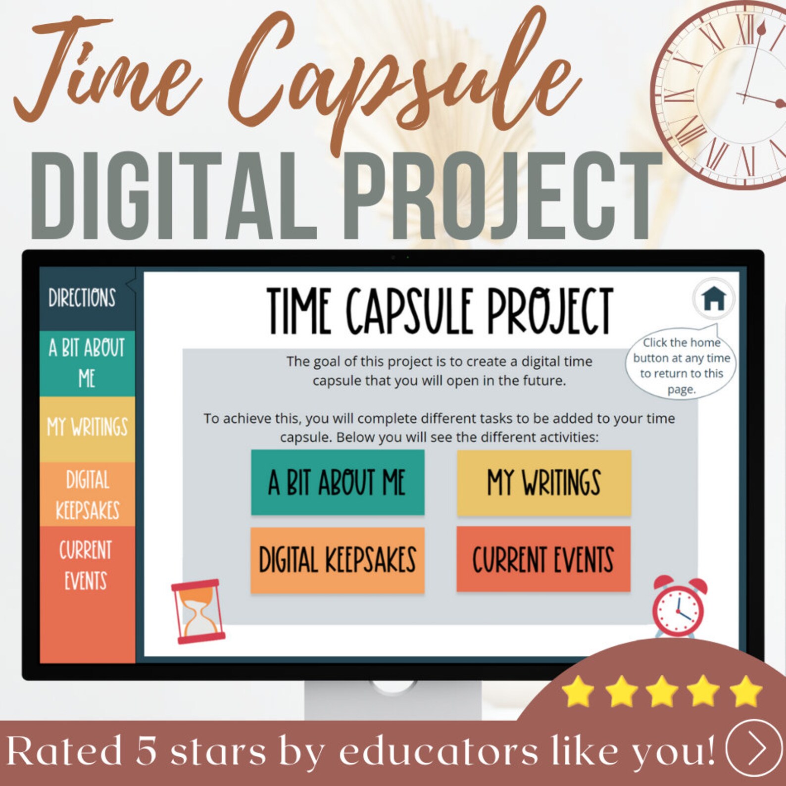 Digital Time Capsule Project | No Prep Activity | Back to School and ...