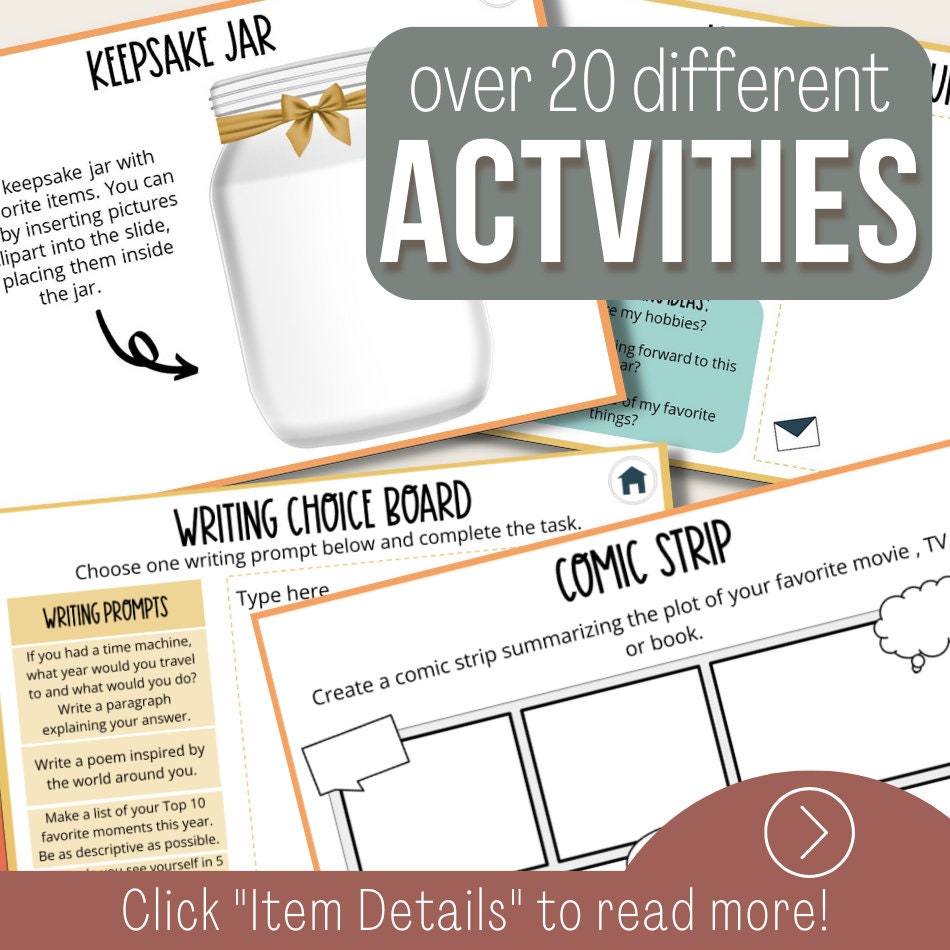 Digital Time Capsule Project | No Prep Activity | Back to School and ...