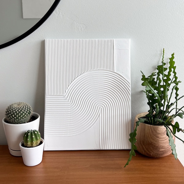 White Canvas Art - Etsy