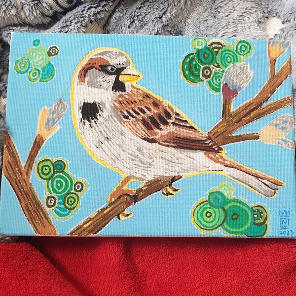 Bird House Painting - Etsy