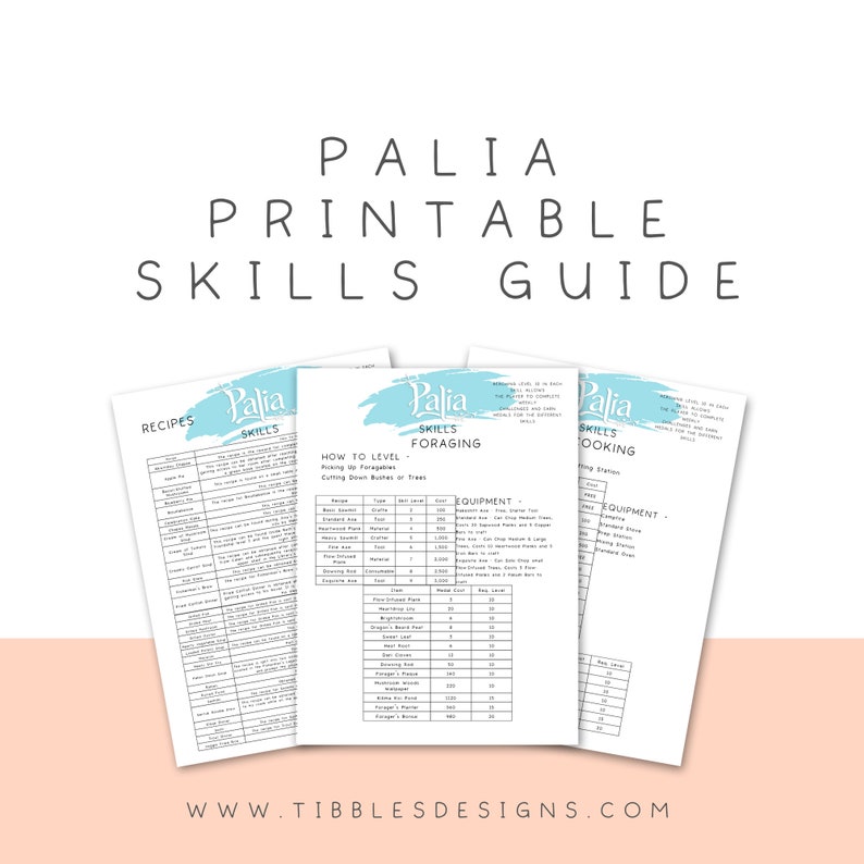 Palia Complete Guides Trackers and Planners Printable Bundle - Etsy