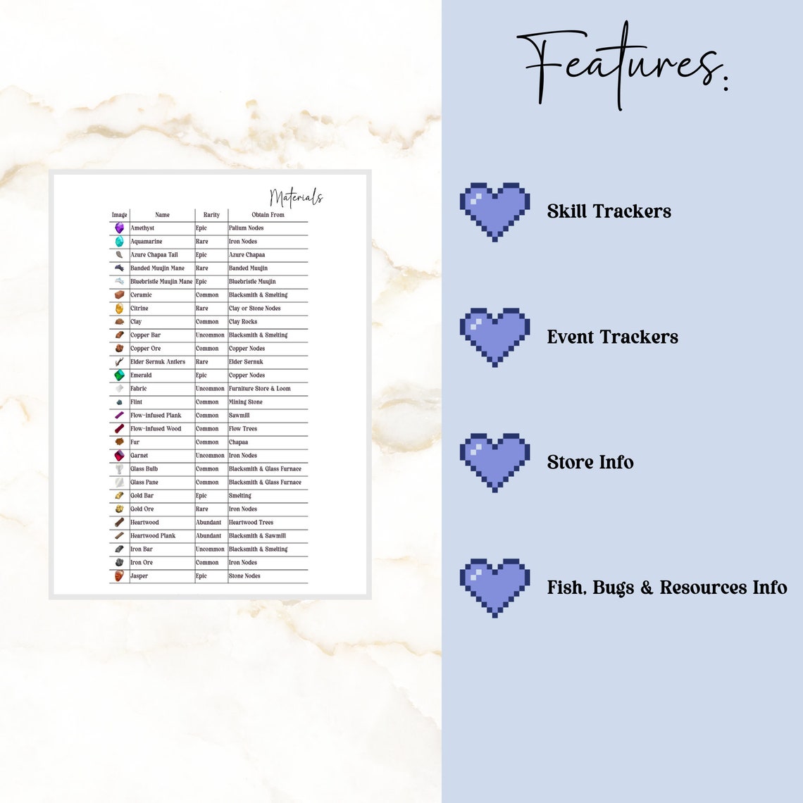 Palia Complete Guides, Trackers, and Planners Printable Bundle Maximize ...