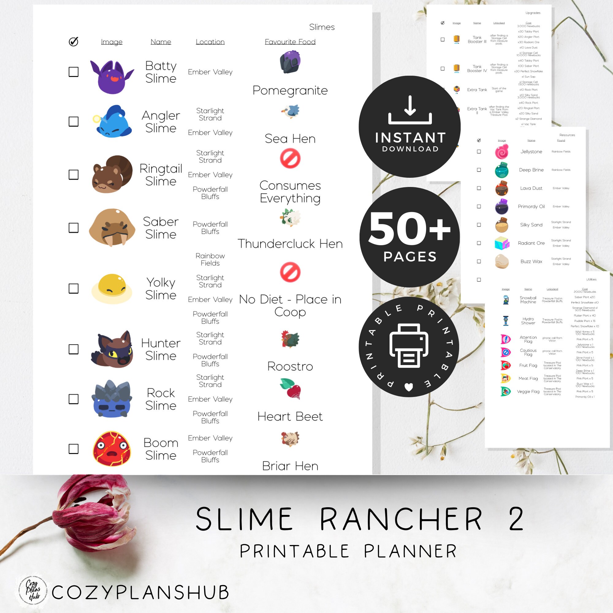 Slime Rancher 2 Printable Planner Organize Your Farming Adventures ...