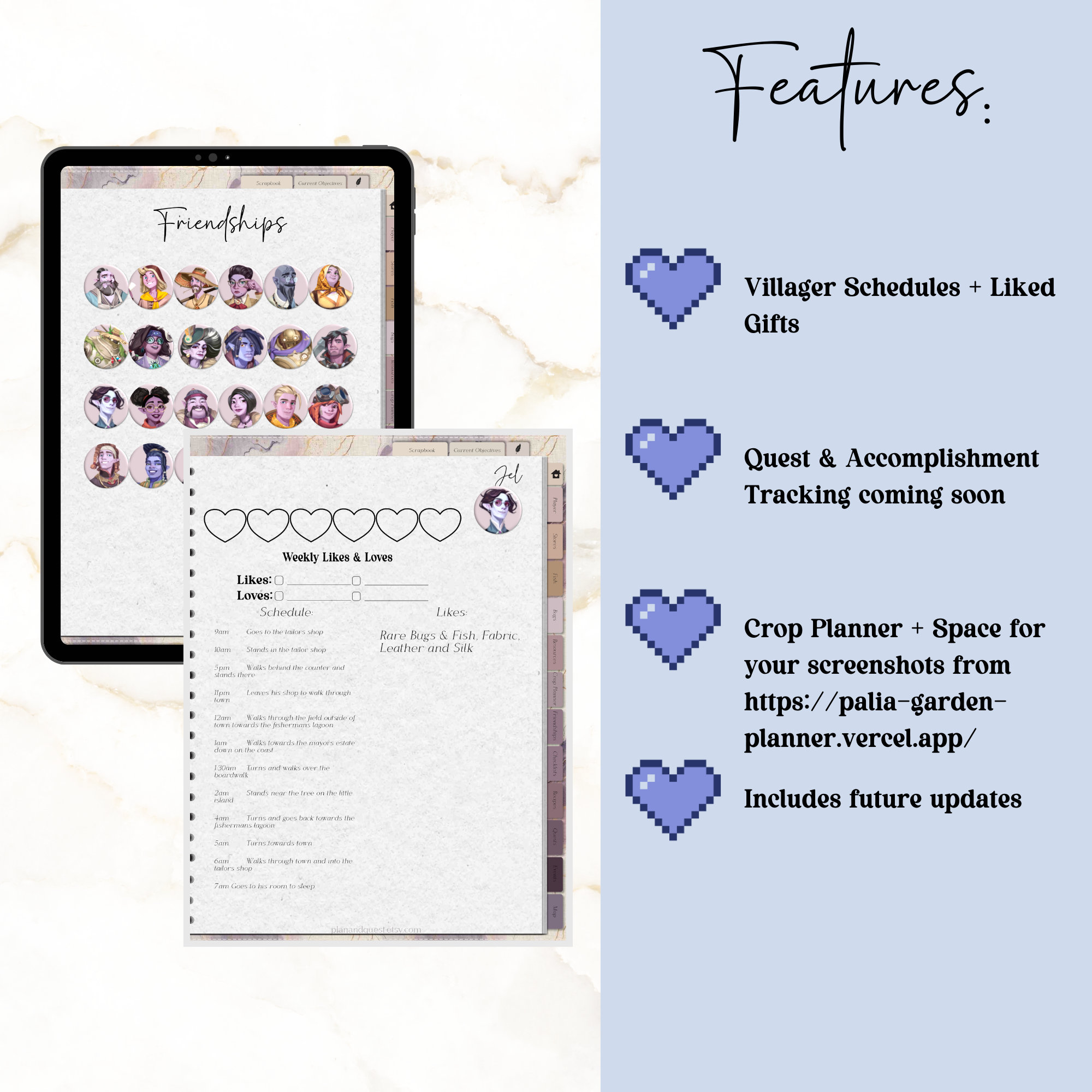 Palia Digital Planner - Organize and Maximize Your Gameplay Potential! (currently Updating) - Etsy