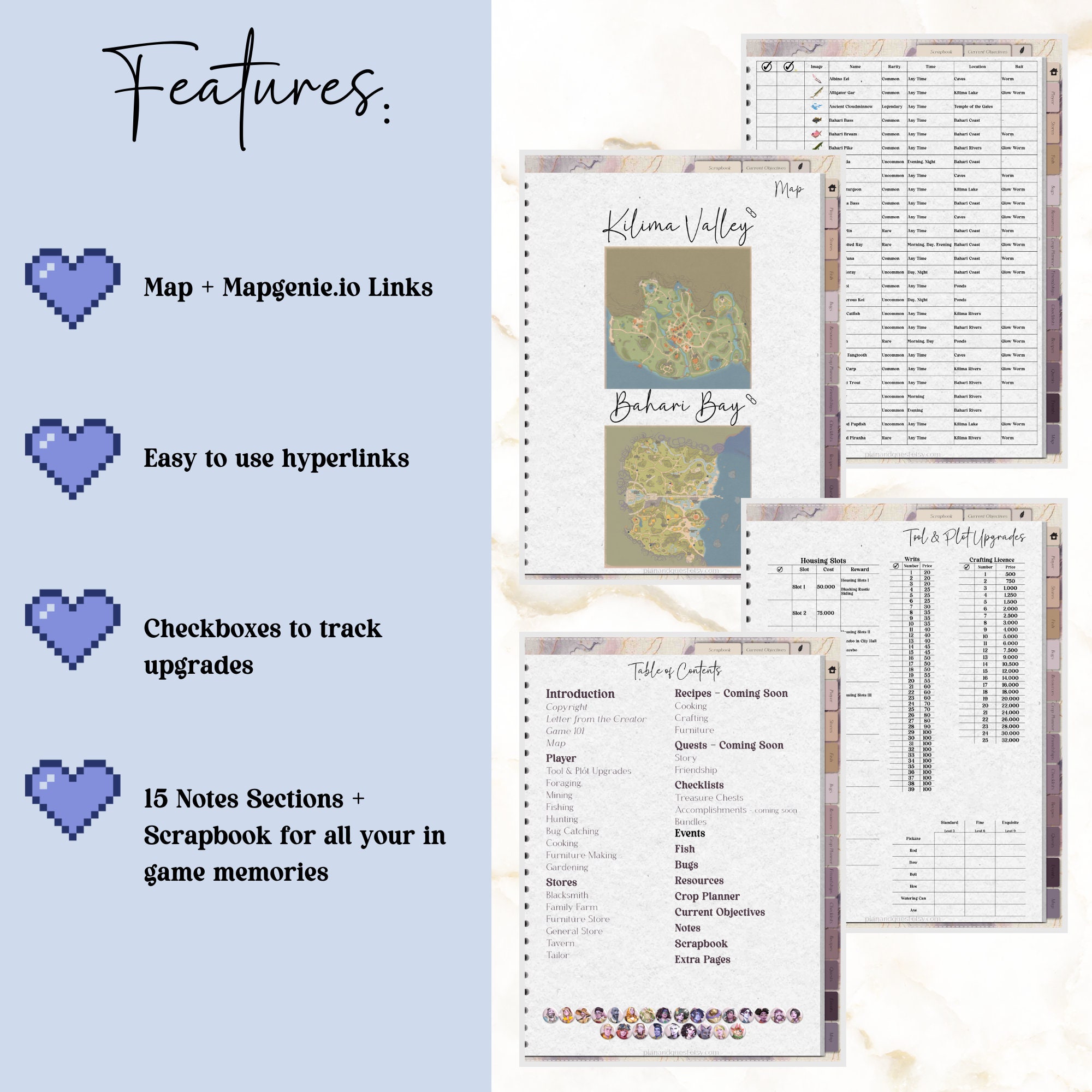 Palia Digital Planner - Organize and Maximize Your Gameplay Potential! (currently Updating) - Etsy