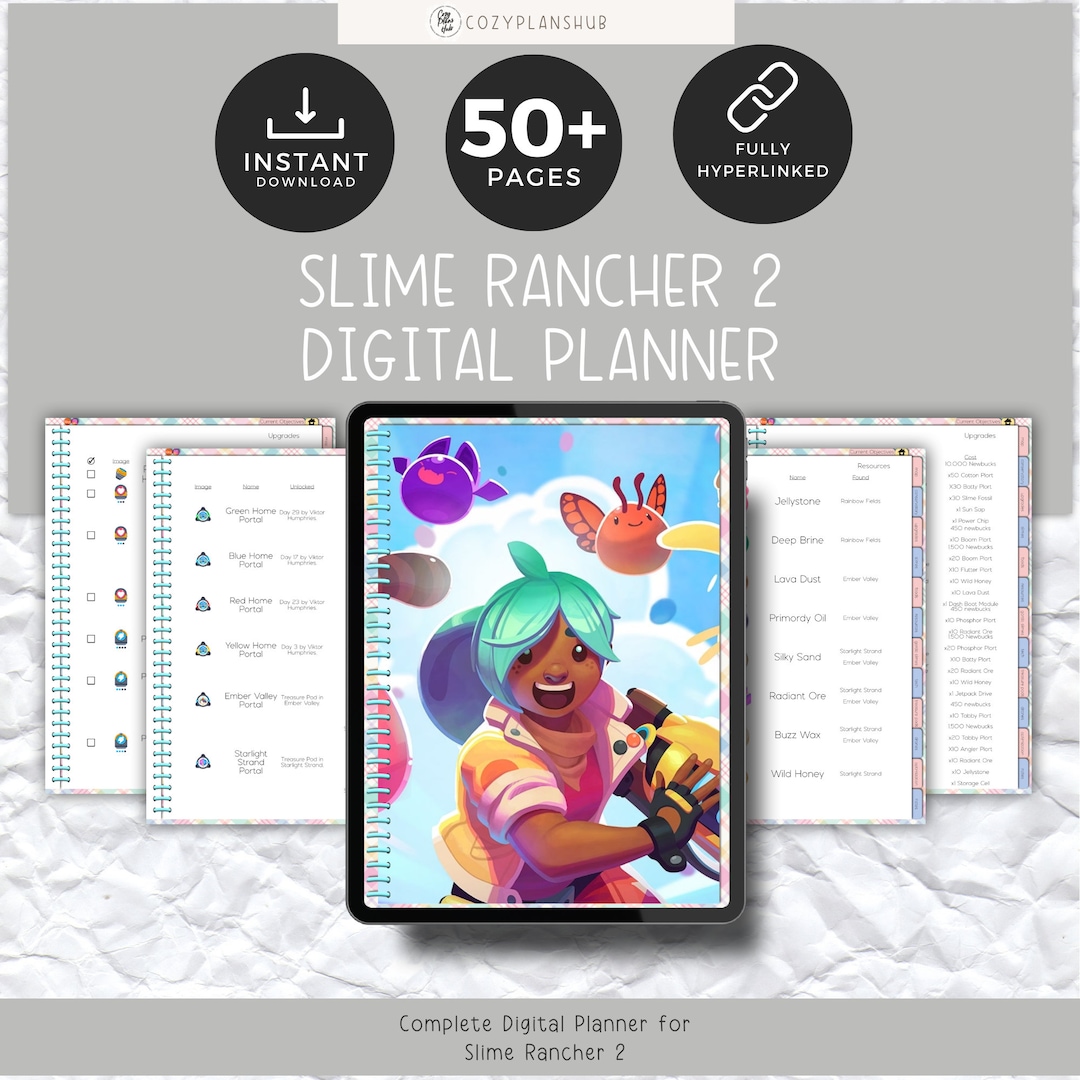 Slime Rancher 2 Digital Planner Organize Your Farming Adventures ...