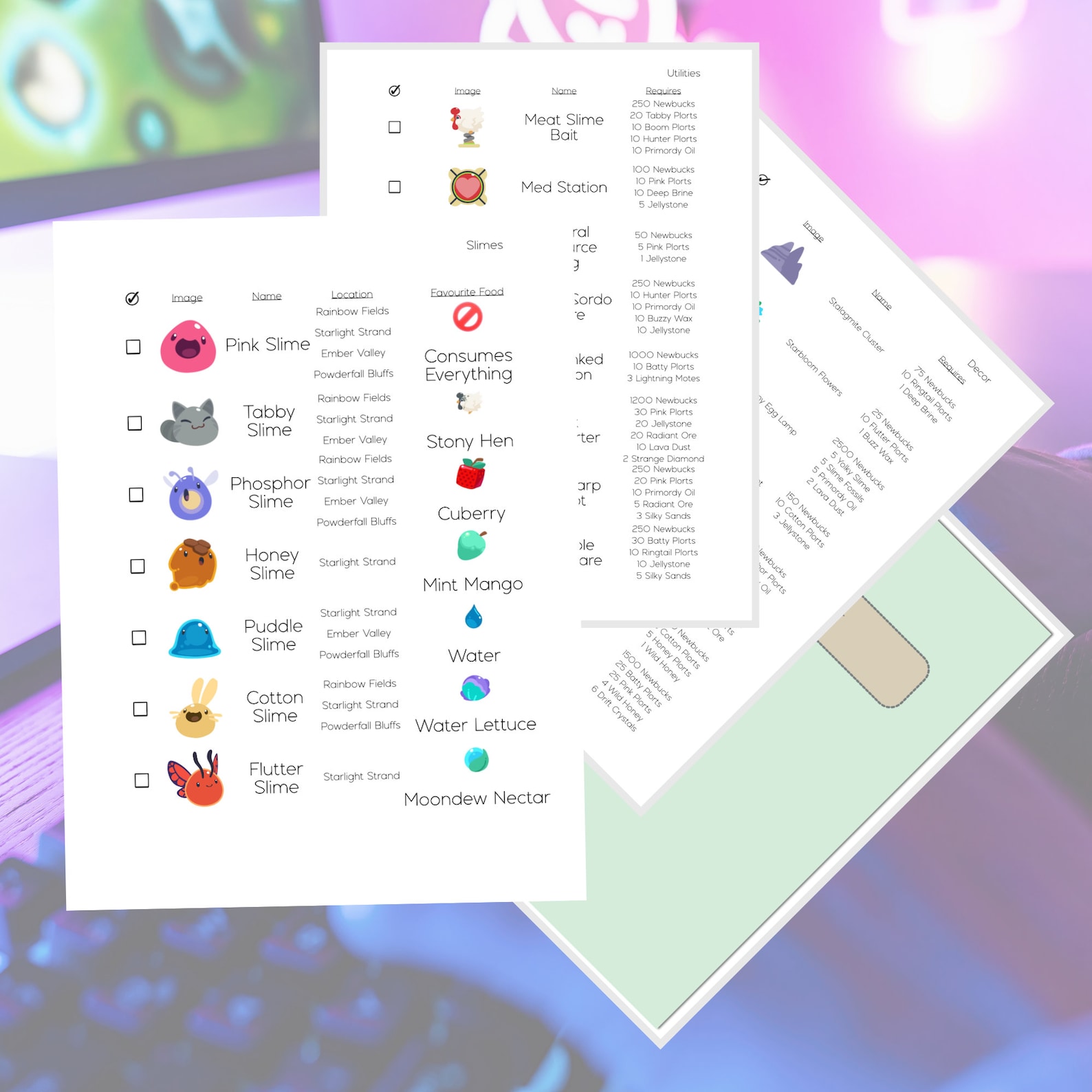 Slime Rancher 2 Printable Planner (add to Cart Update) - Organize Your ...