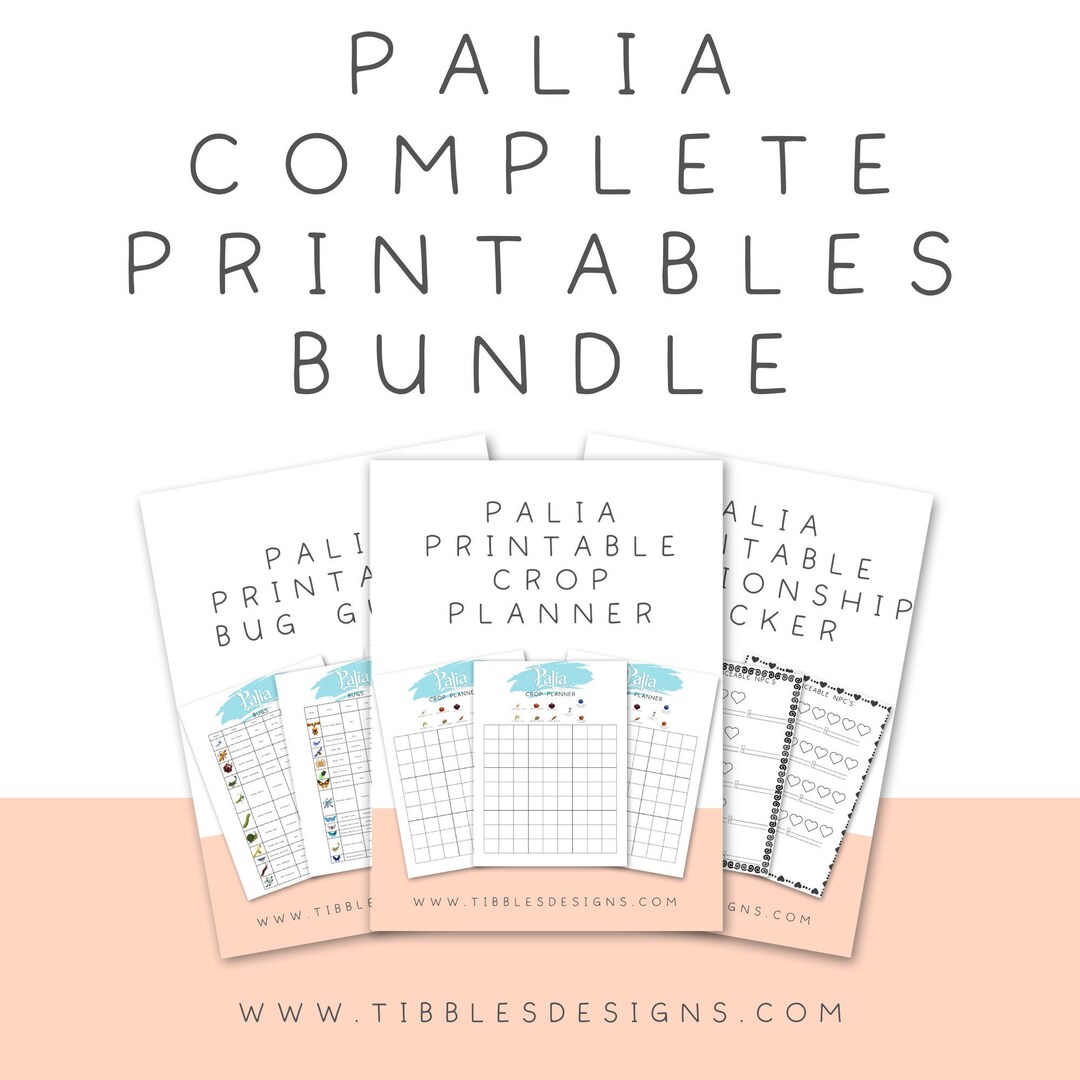 Palia Complete Guides Trackers and Planners Printable Bundle - Etsy