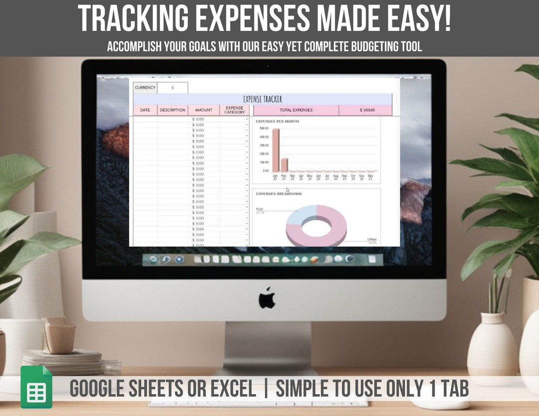 Expense Tracker Spreadsheet Google Sheets Expense Tracker Template ...