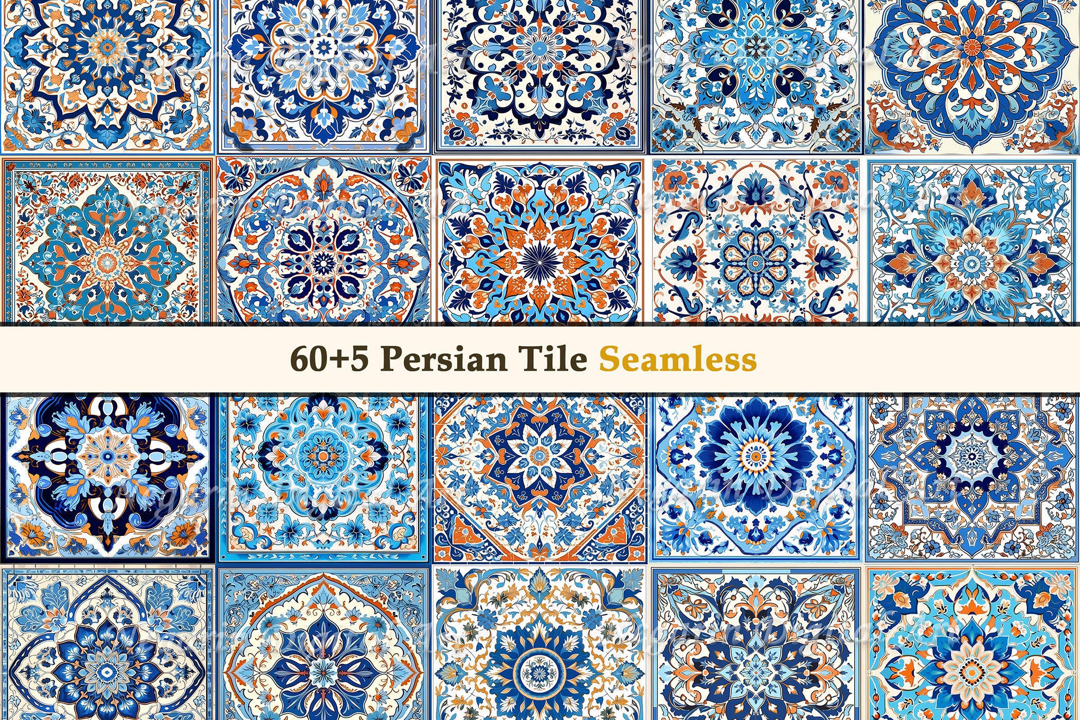 Persian Pattern Tile V2, Digital Download, Seamless Pattern , Persian ...