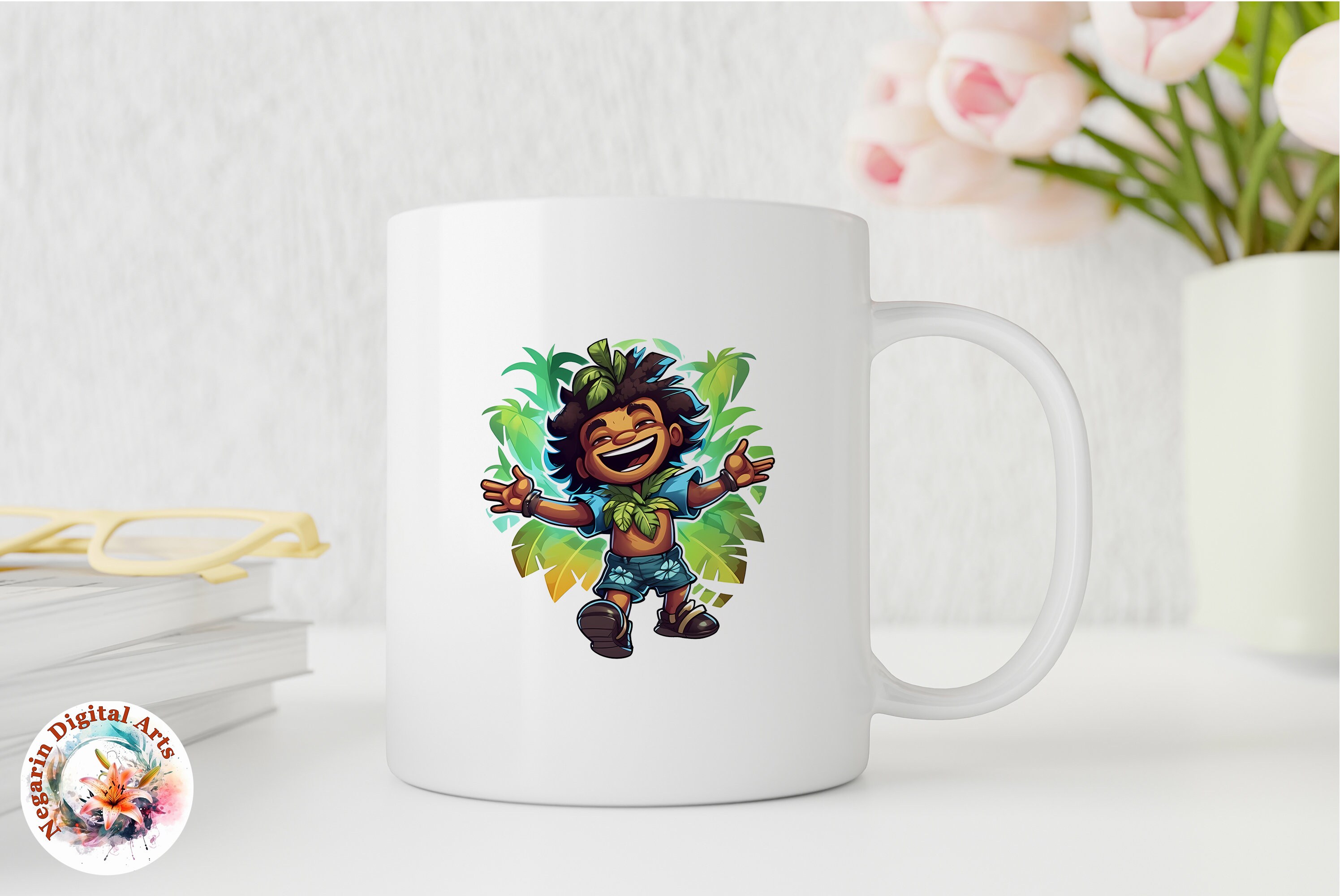 Watercolor Baby Samoan Boy Clipart, Digital Download, Cute Digital Art ...