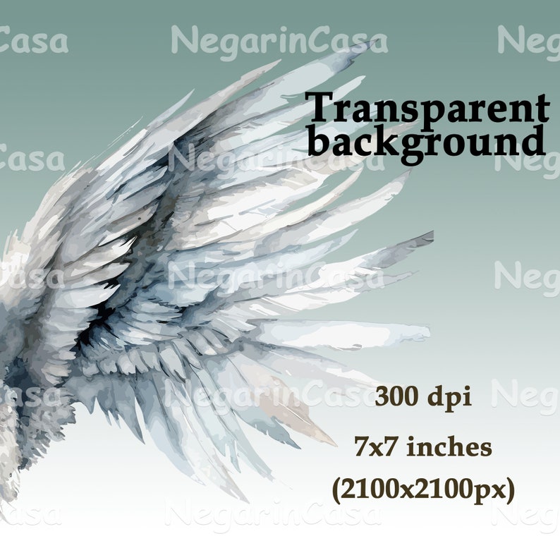 Watercolor Floral Angel Wings, Angel Wings Clipart, Watercolor Floral ...