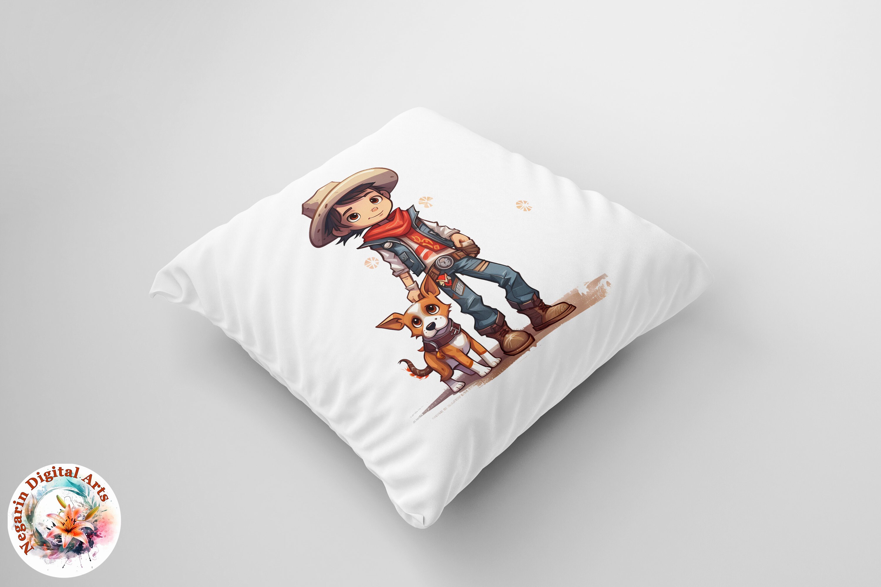 Watercolor Cute Cowboy Clipart Cute Western Graphics Digital - Etsy