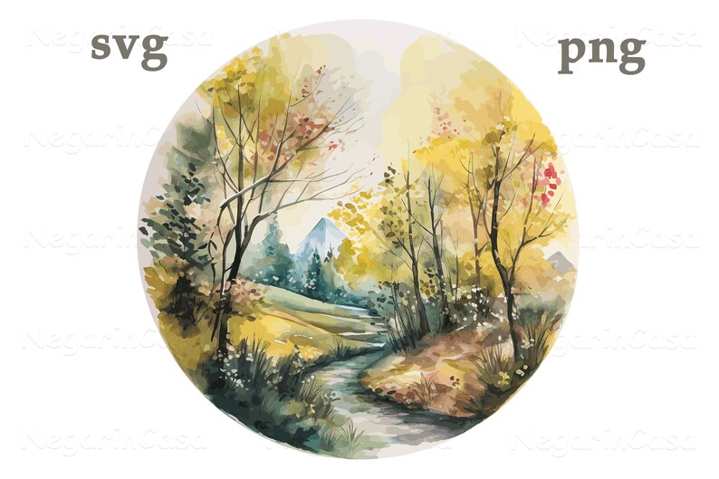 Stunning Watercolor 4 Season Clipart - Digital Download, Spring Summer ...