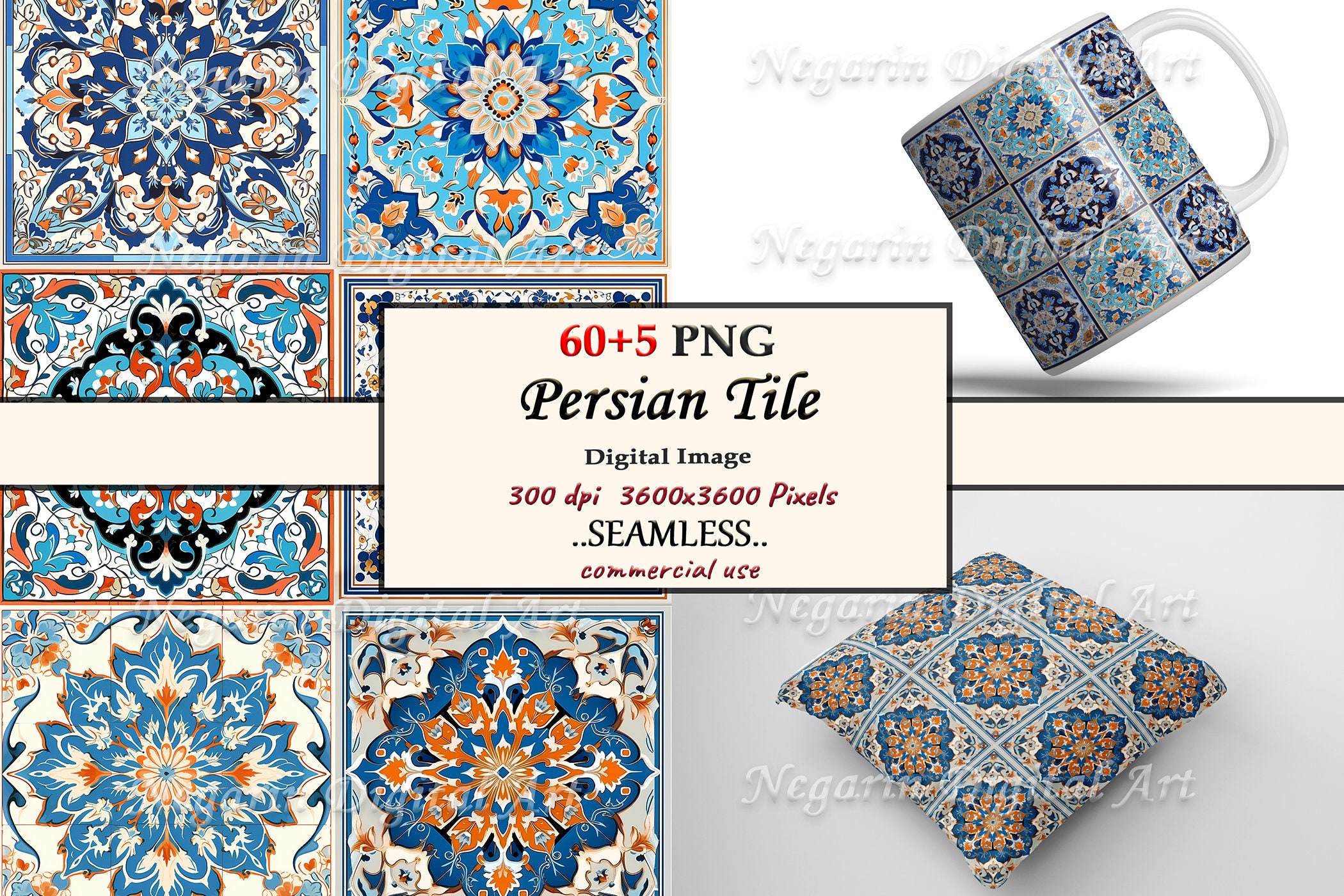 Persian Pattern Tile V2, Digital Download, Seamless Pattern , Persian ...