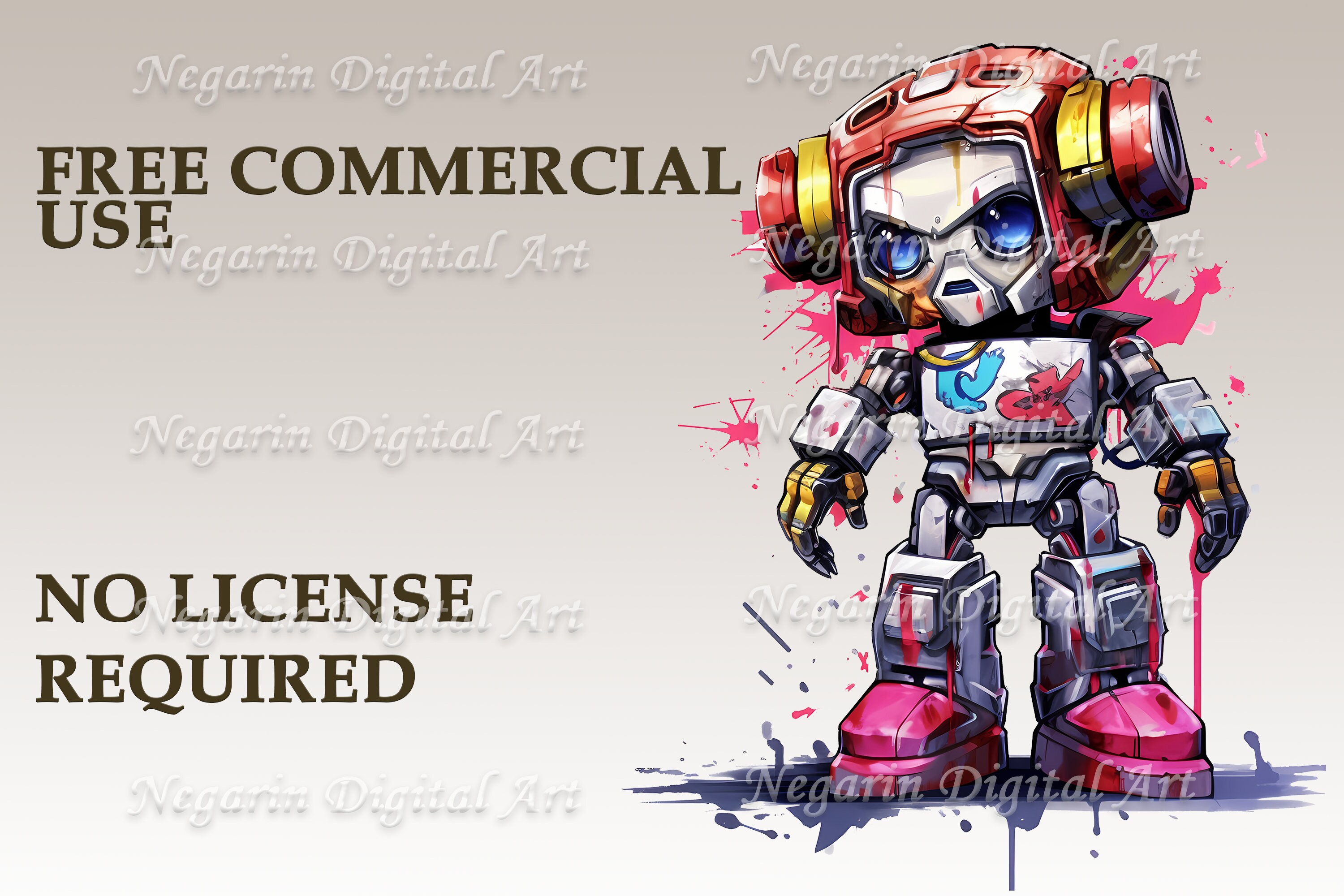 Watercolor Transformers Baby Clipart, Digital Download, Nursery Wall ...
