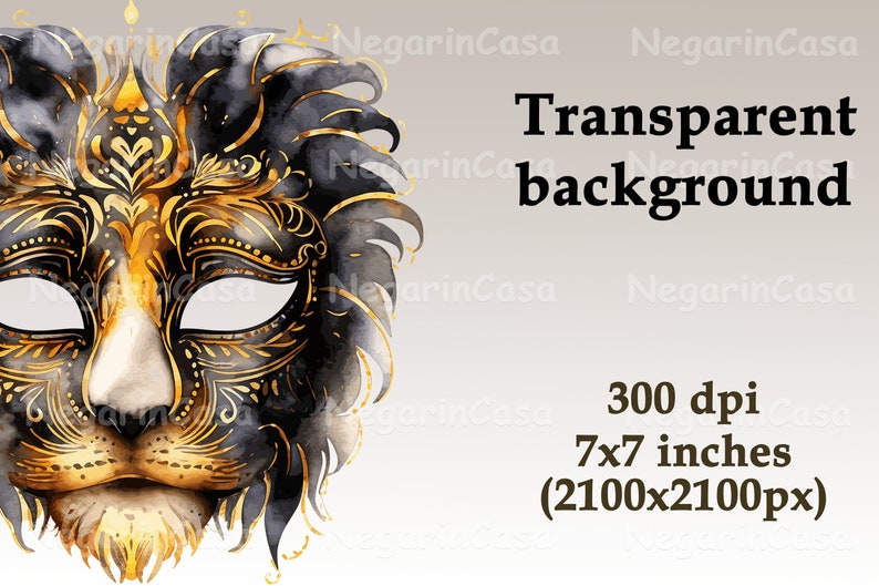 Venetian Mask Clipart – Watercolor PNG for Carnival & Party Designs - Etsy