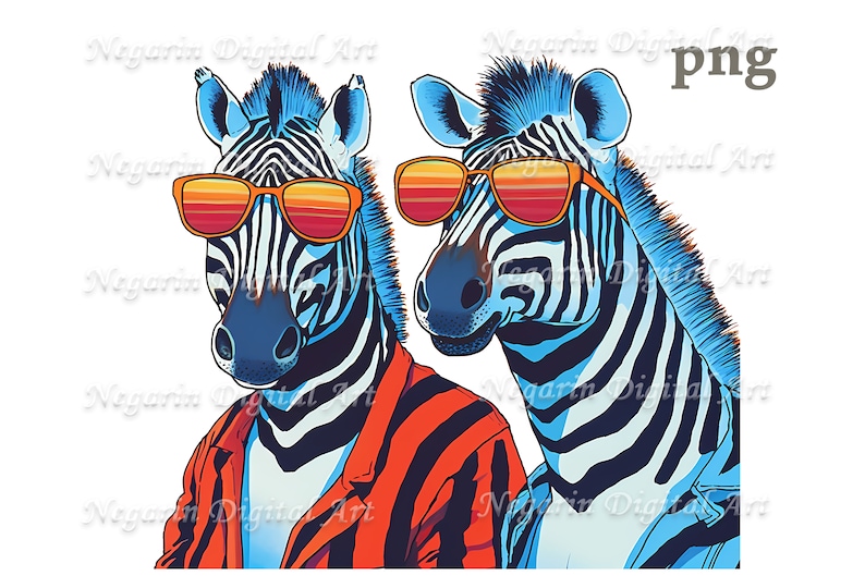 Watercolor Mr Zebra Clipart, Digital Download, Animal Art, Nursery ...