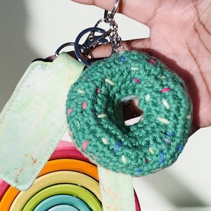 Cute Crochet Keychain Plush Knitted Keychain Charm Custom - Etsy