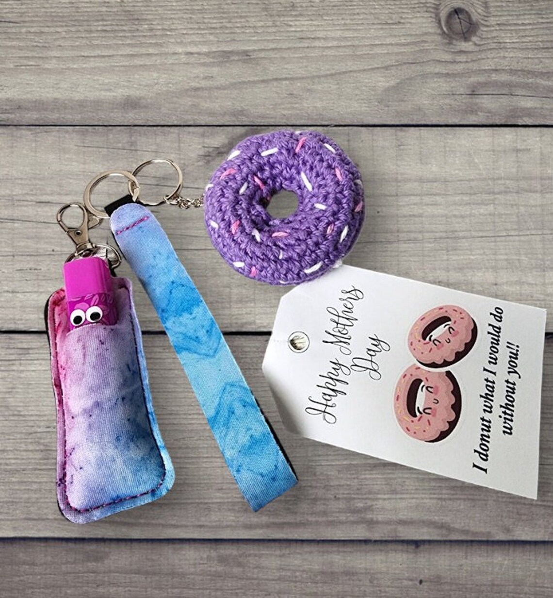 Cute Crochet Keychain Plush Knitted Keychain Charm Custom - Etsy