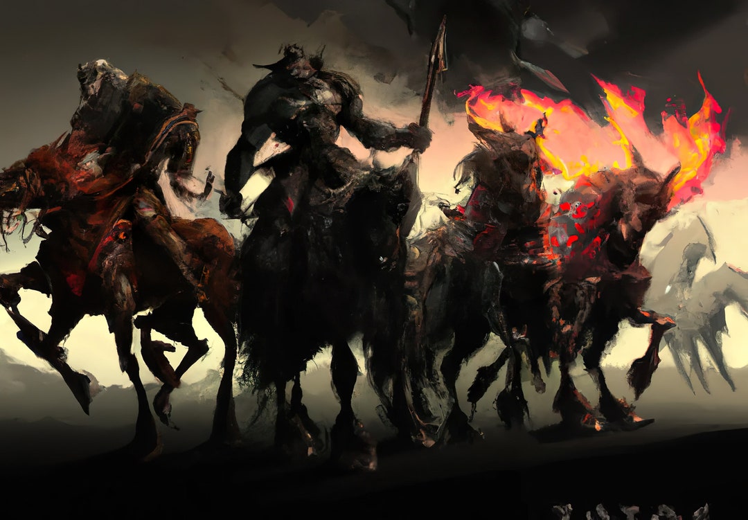 The Four Horsemen of the Apocalypse Poster - Etsy