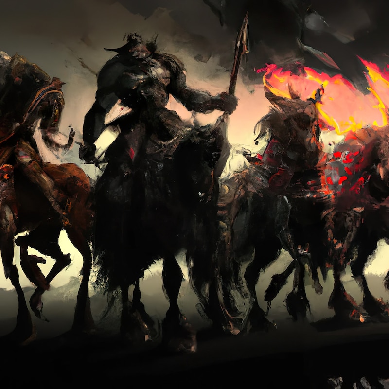 Four Horsemen of the Apocalypse Wikipedia - Etsy Canada