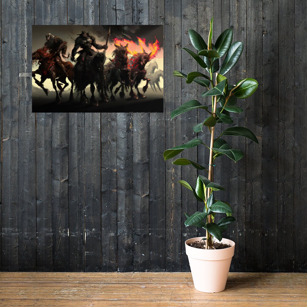 The Four Horsemen of the Apocalypse Poster - Etsy