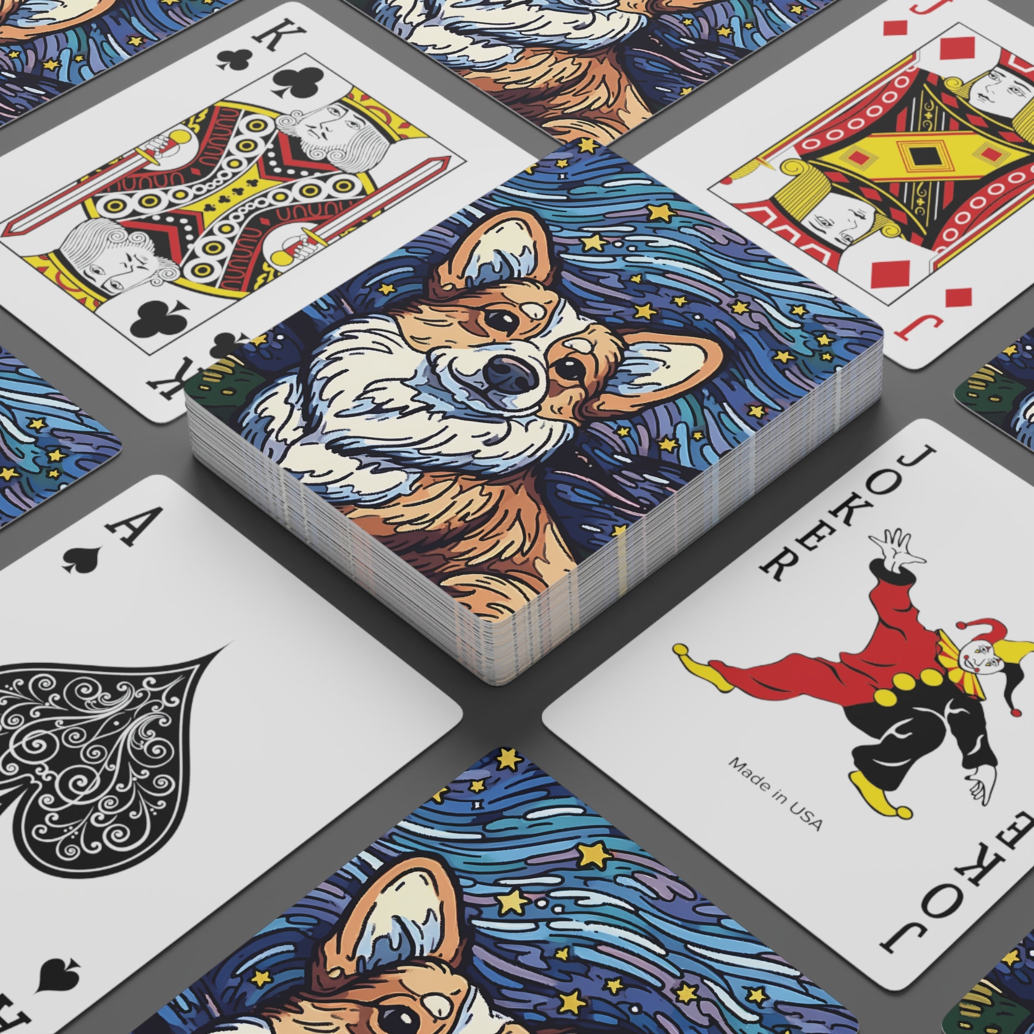 Corgi Playing Cards