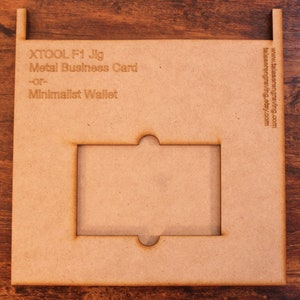 XTOOL F1 Busines Card Jig - Minimalist Wallet Jig (FILE ONLY) - Etsy