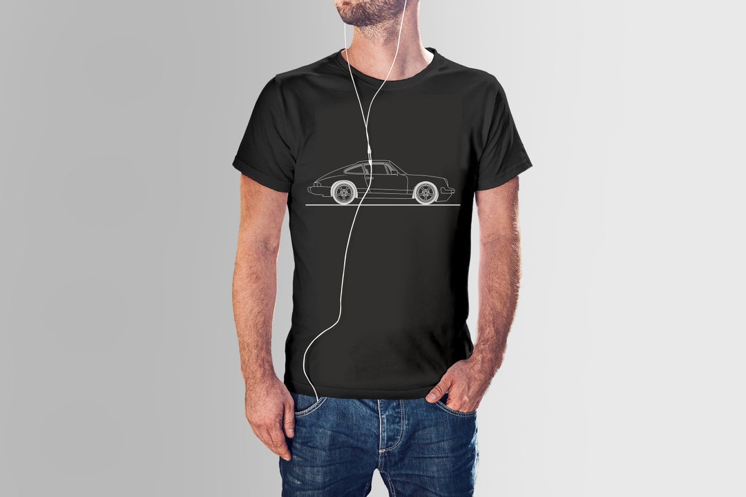 CLASSIC PORSCHE HAND Drawn Short Sleeve - Dark Colors - Etsy