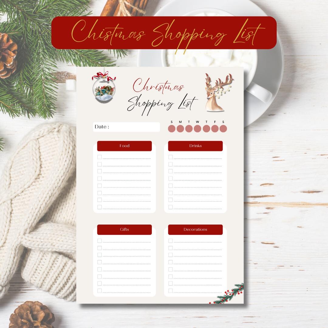 Christmas to Do List, Printable Christmas Planner, Organize Your ...