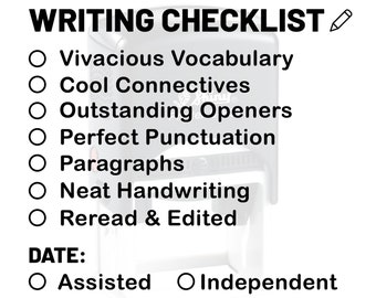 Personalized Teacher Checklist Stamp, Year 5 and 6 Writing Checklist ...