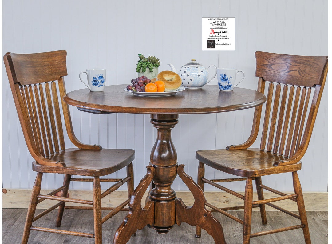 Small Walnut Dining Table and Chairs - Etsy