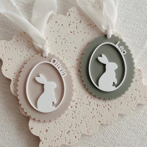 Easter Basket Tags Acrylic, Double Layer Acrylic Easter Tags With ...