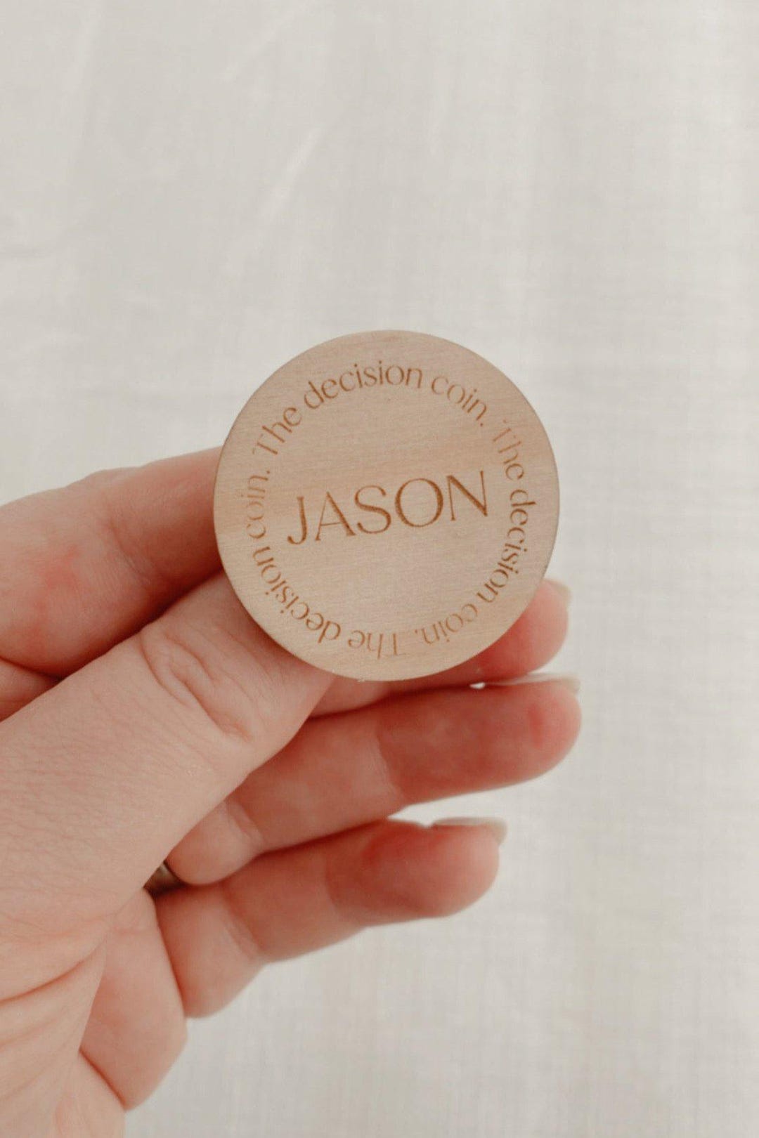 Decision Coin - Decision Maker, Personalised Flip Coin, Anniversary ...