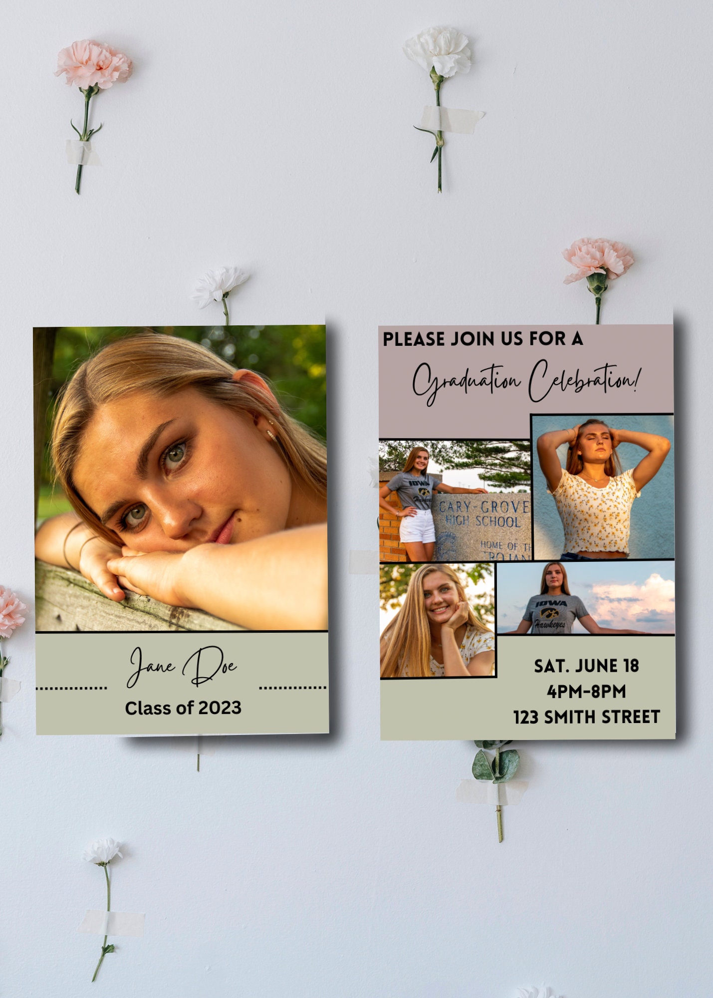 Customizable Graduation Invitation: Modern Memories - Etsy