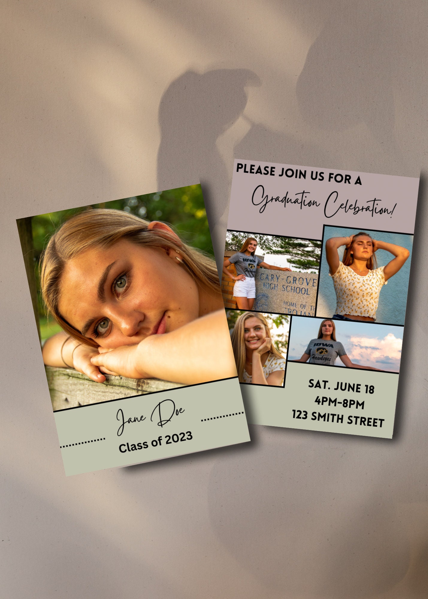 Customizable Graduation Invitation: Modern Memories - Etsy