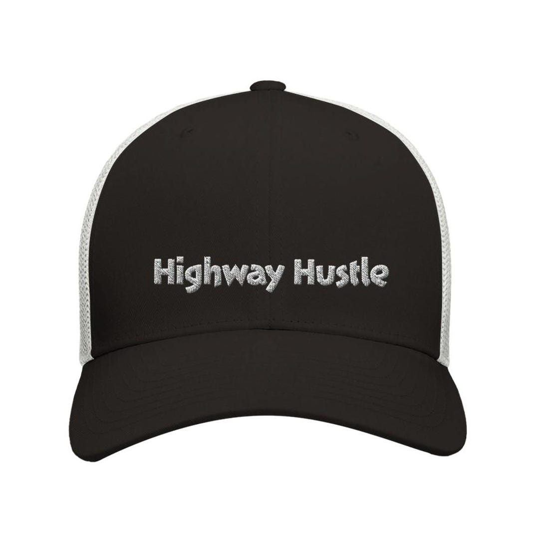 Highway Hustle Trucker Hat With Mesh-backing in Two-tone and Solid ...
