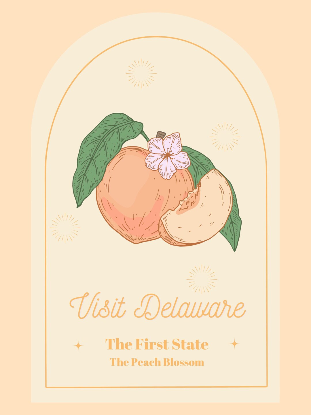 Delaware State Flower Poster - Etsy