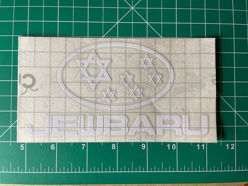 Subaru jewbaru Vinyl Decal Size and Color Variations Available FREE ...