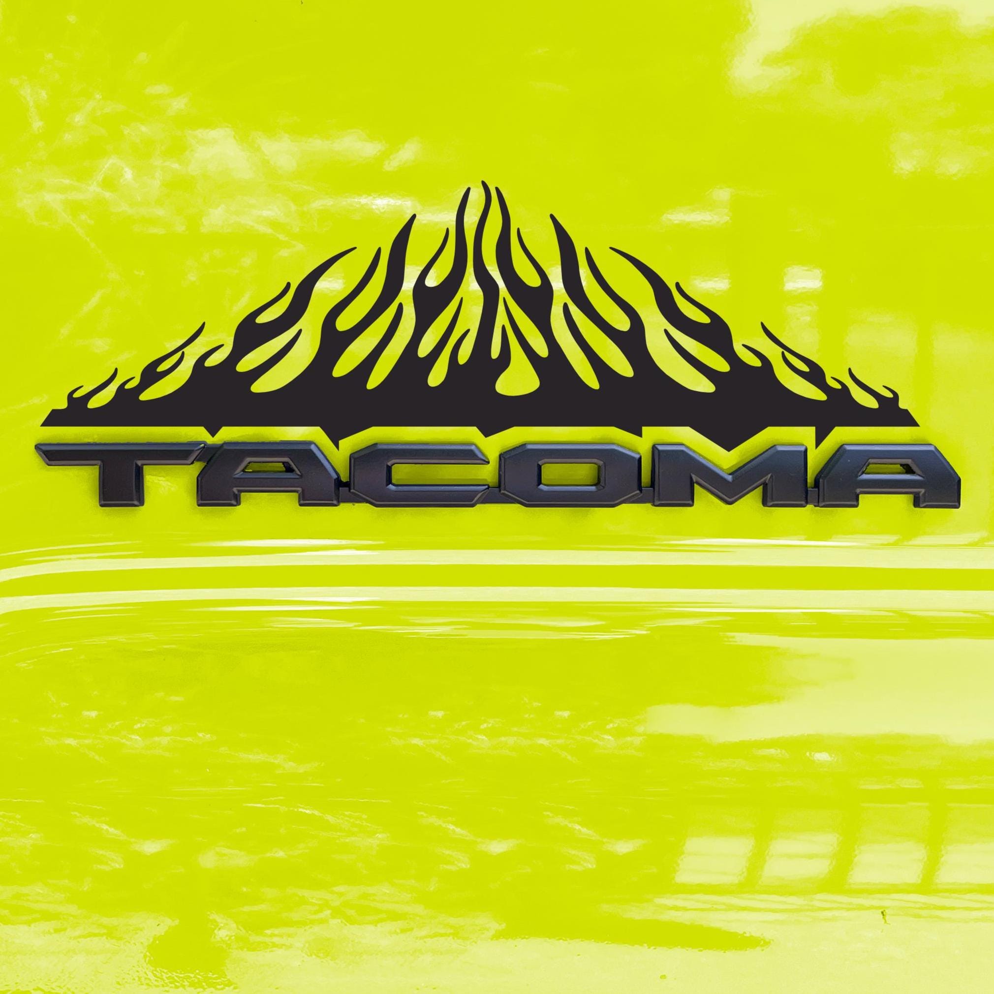 13" Custom Toyota Tacoma Vinyl Decal | Truck Badge Overlay for 2016 ...