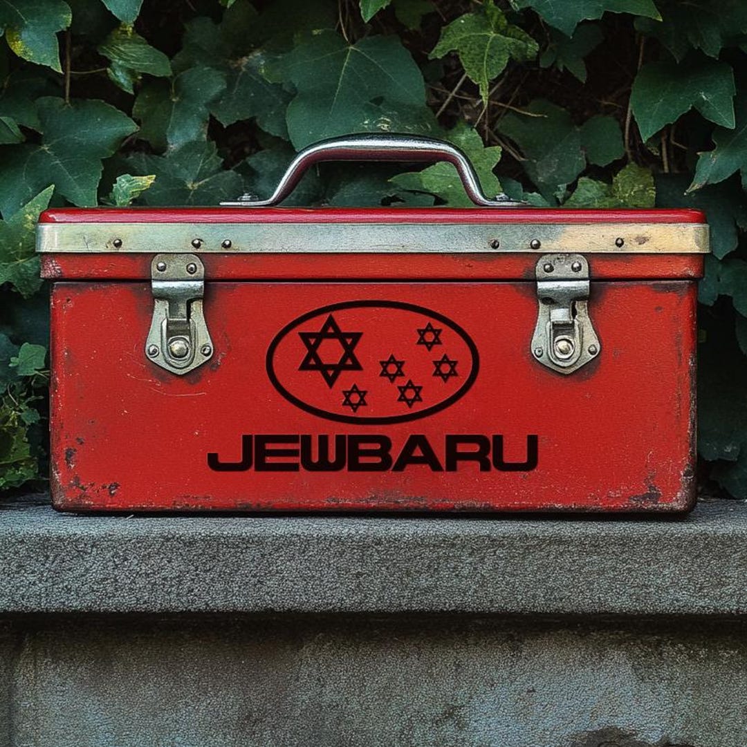 Jewbaru Parody Vinyl Decal Funny Subaru-inspired Sticker for Cars ...