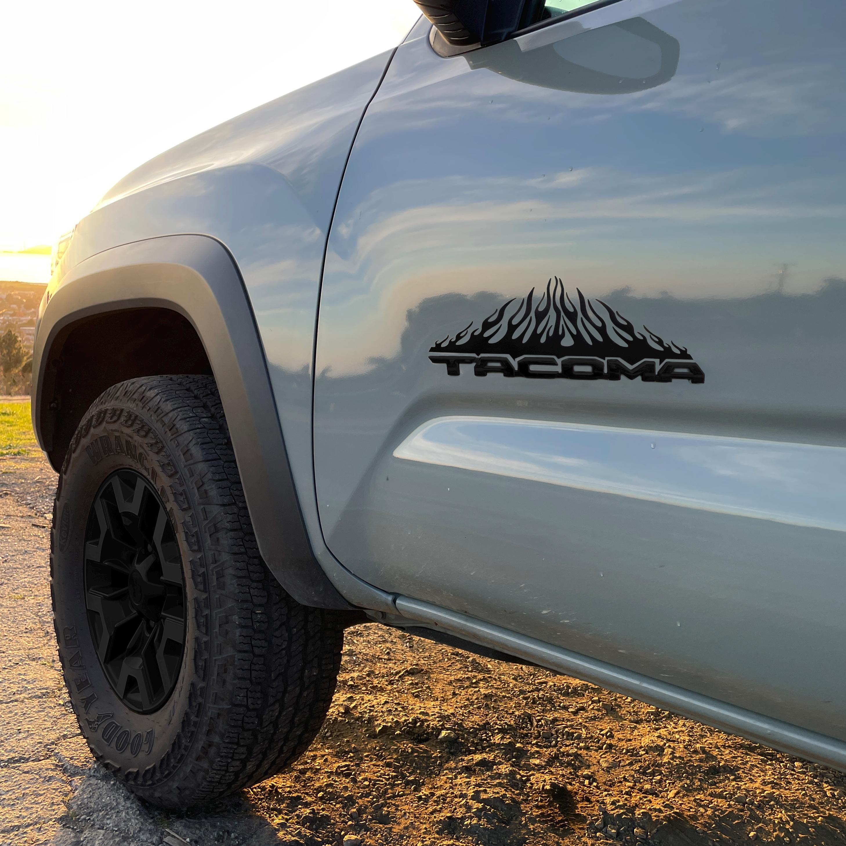 13" Custom Toyota Tacoma Vinyl Decal | Truck Badge Overlay for 2016 ...