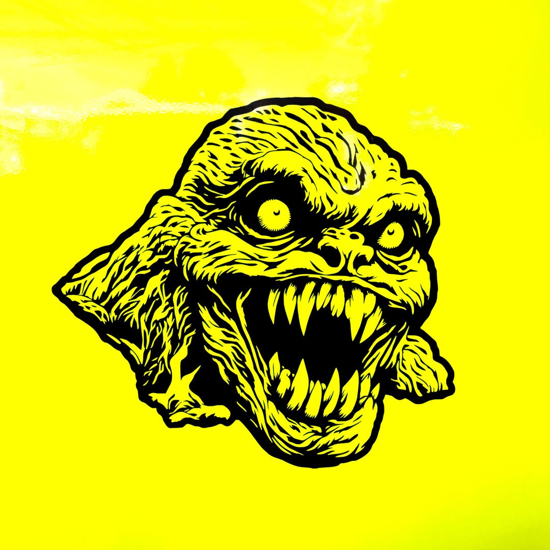 12" Vinyl Decal | Highly Detailed Swamp Monster Mutant Creature ...