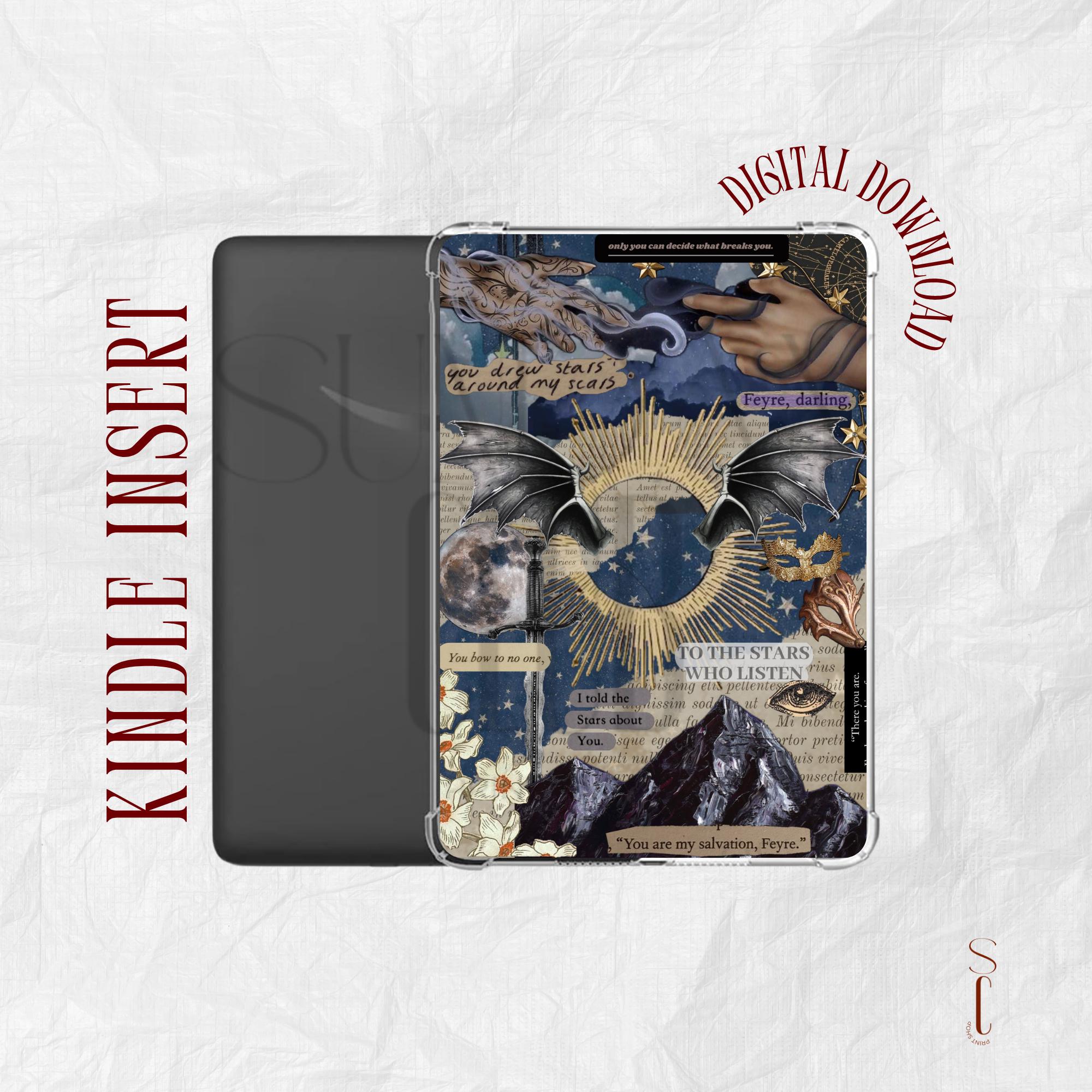 ACOTAR Inspired Kindle Insert | Kindle Printable | Clear Case Insert ...