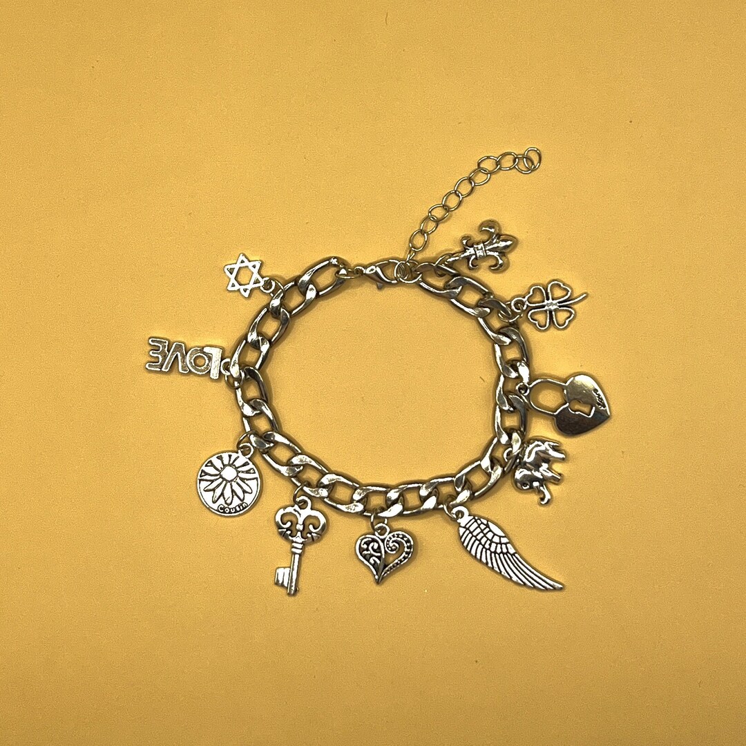 Vintage Chain Bangle Anklet| Lock Key Heart Bracelet/anklet| Padlock ...