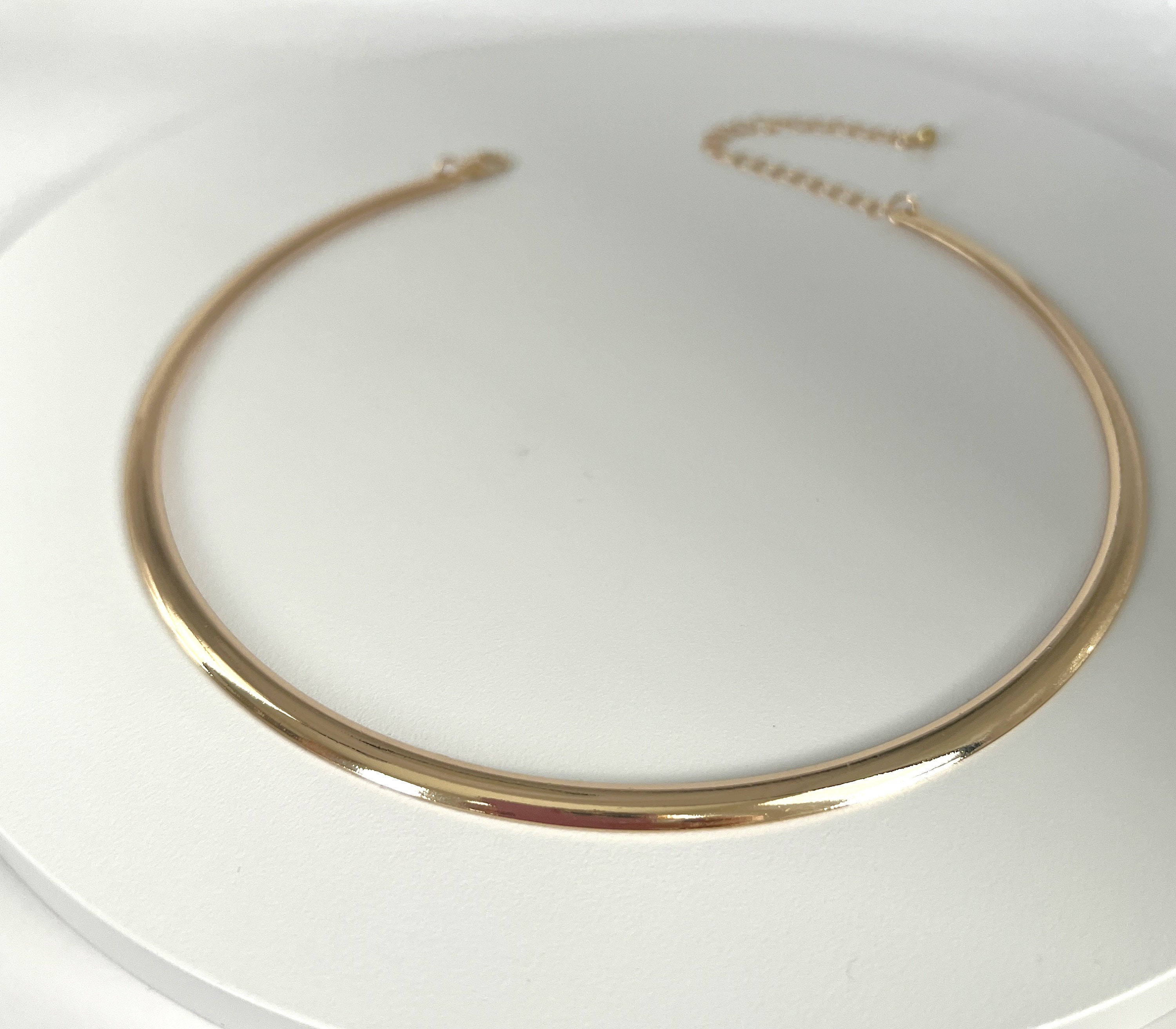 Golden Collar Neck Ring| Gold Collar/choker| 18K Gold Plated Choker - Etsy