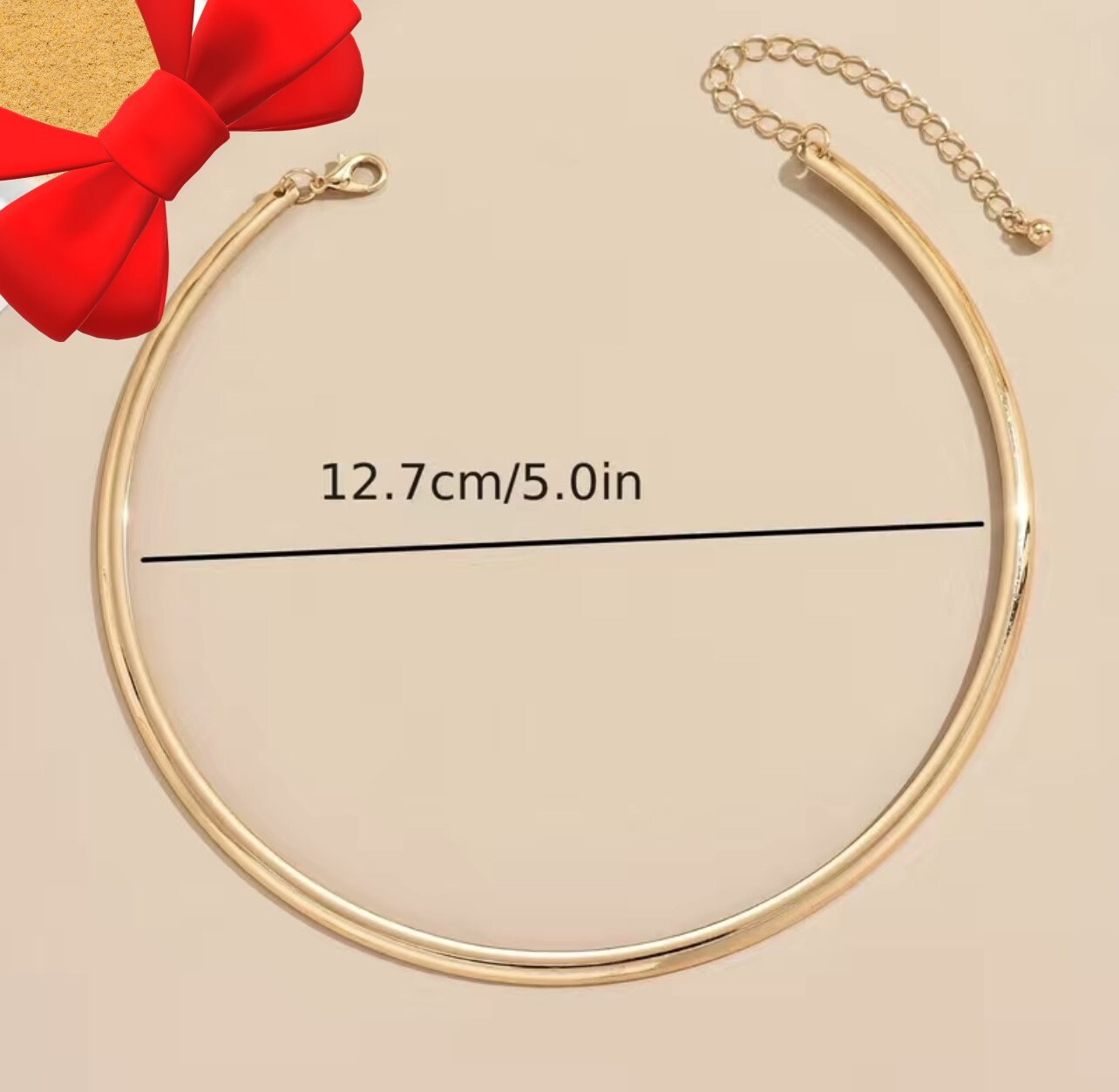 Golden Collar Neck Ring Gold Collar/choker 18K Gold Plated Choker - Etsy UK